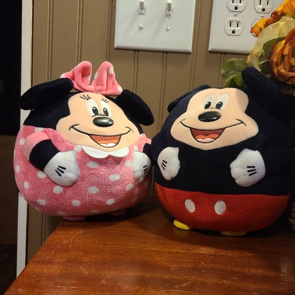Ty | Toys | Ty Beanie Babies Round Mickey And Mini Mouses Mouse Disney ...